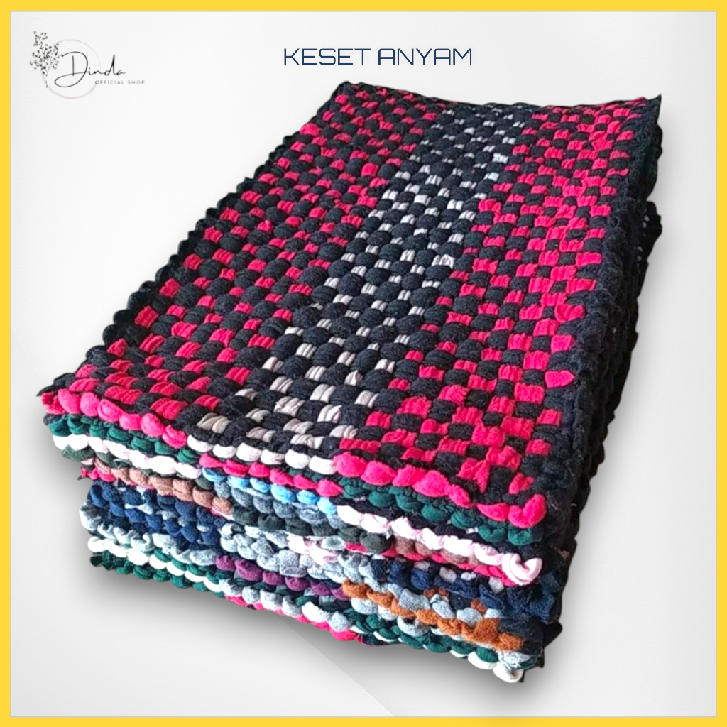 Jual Keset Anyam Alas Kaki Bahan Kain Tebal Ukuran 50x33 Cm | Shopee ...