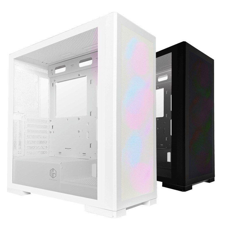 Jual Casing PC Cube Gaming ARMOUR ATX FREE 3Fan ARGB Tempered Glass ...