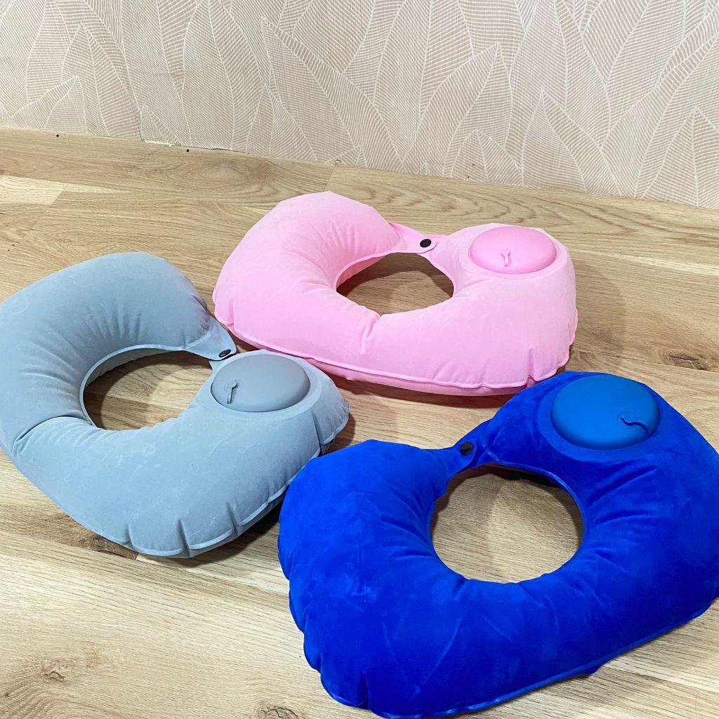 Jual Bantal Angin Portabel AP01 Inflatable bantal udara portable neck ...