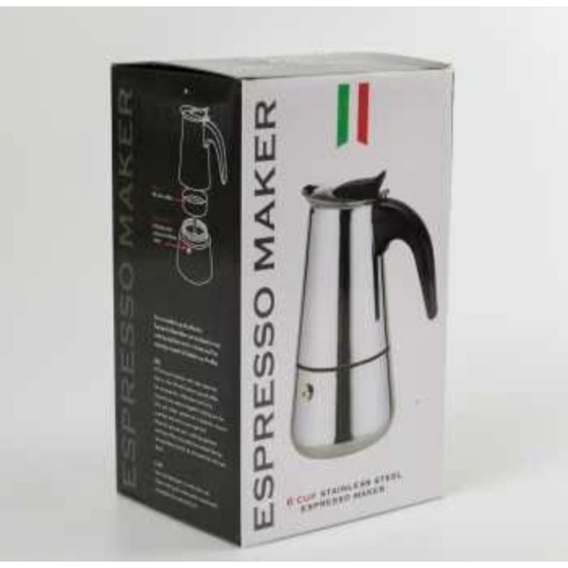 Jual Moka Pot / Espresso Maker ( Mocca Pot) 6 Cup - 300 ml | Shopee ...