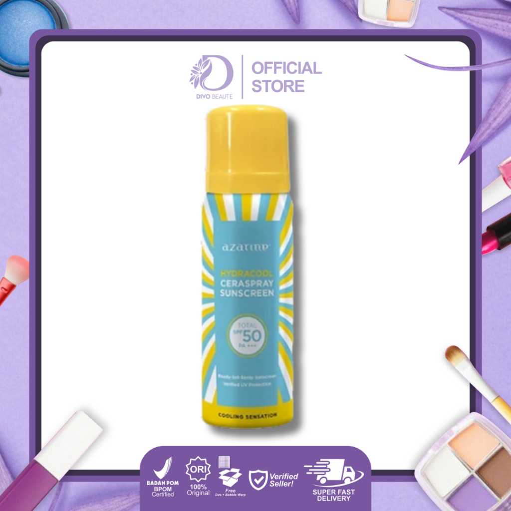 Jual Azarine Ceraspray Sunscreen Spray SPF 50 PA+++ with cooling ...