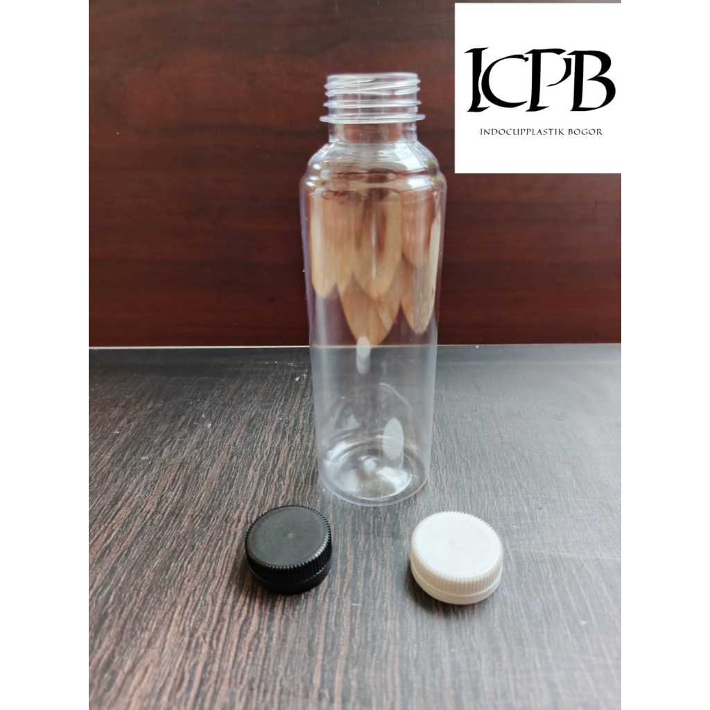 Jual Botol Almond 250 ml / Botol Plastik 250 ml Clear Tutup Warna Putih ...