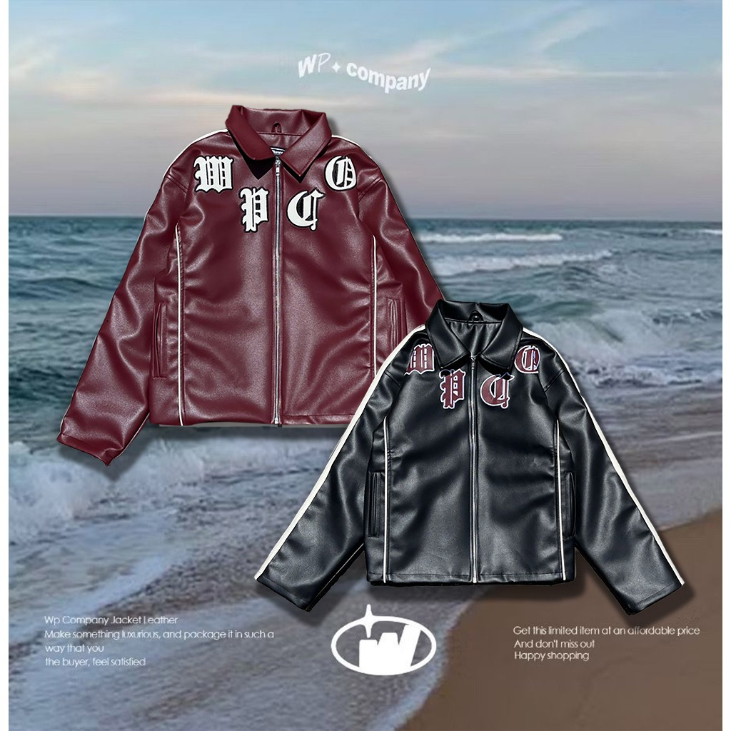 Jual WP COMPANY - Pierce Boxy Leather Jacket | Shopee Indonesia