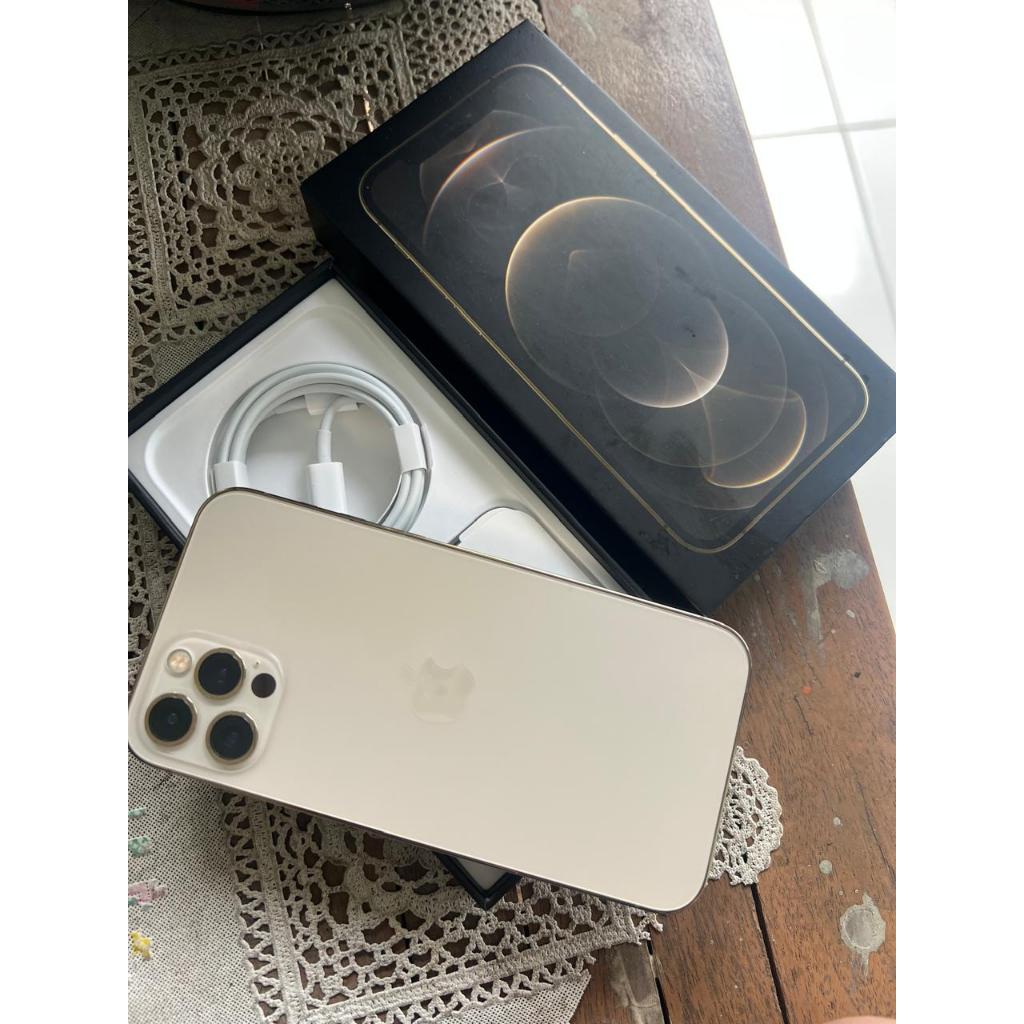 Jual IPHONE 12 PRO GOLD 256GB FULL SET ORI Inter IMEI Resmi BEA Cukai ...