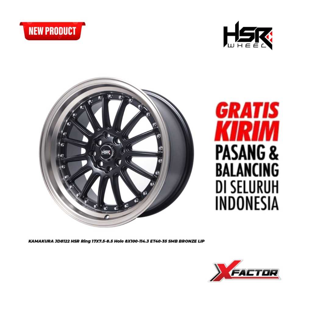 Jual VELG CONFERO R17 VELG HSR RING 17 HSR KAMAKURA R17X7,5/8,5 H 4X100 - 4X114,3 ET 40/35 SMB ...
