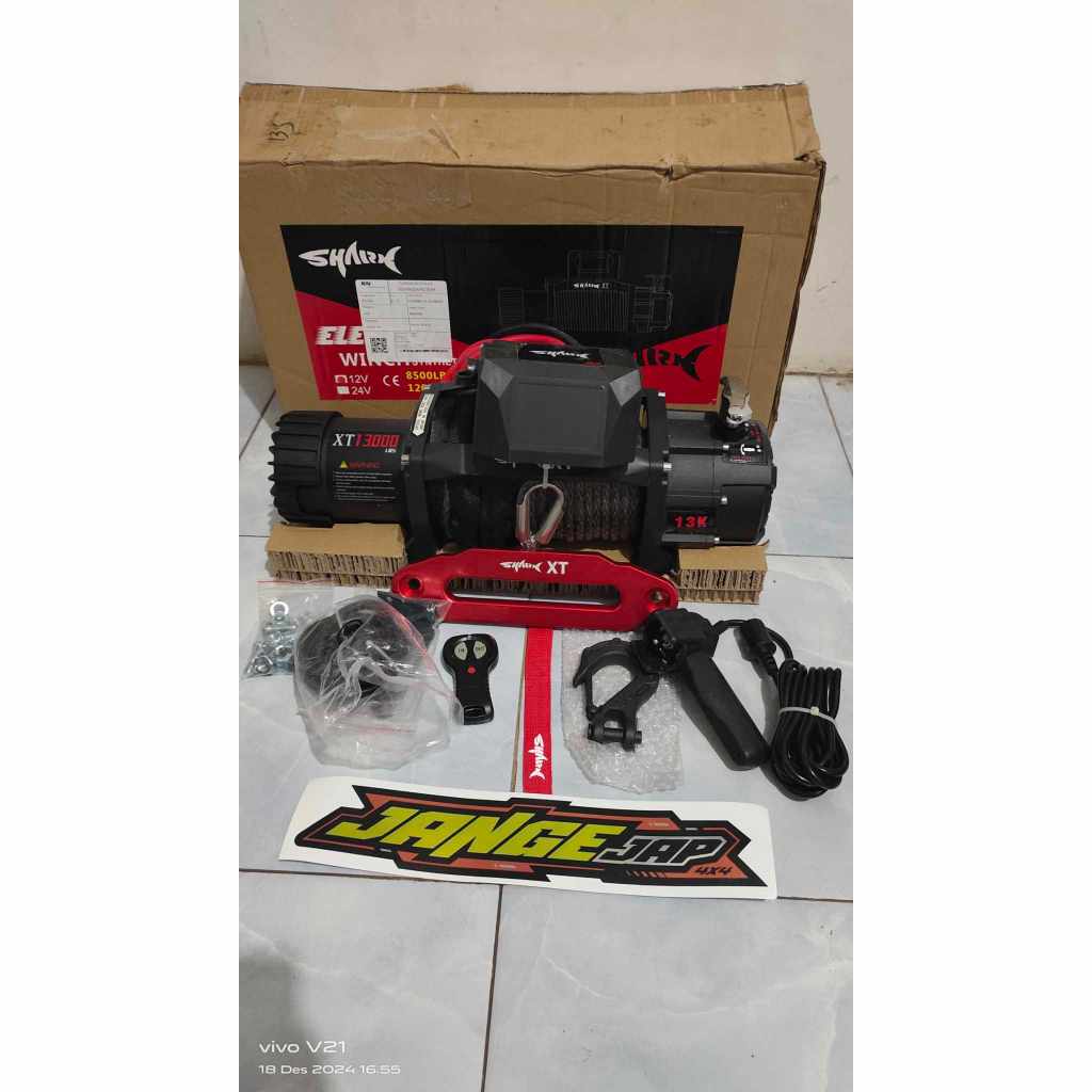 Jual winch Shark XT Gen 2 Winch 13.000 Lbs 12V Synthetic Rope Tali ...