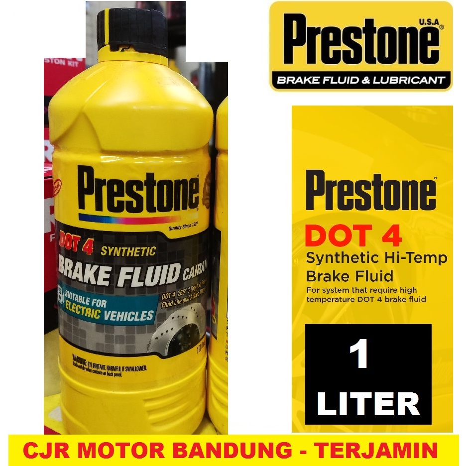 Jual Brake Fluid PRESTONE DOT 4 DOT4 1 LITER Oli Minyak Rem MOBIL HI TEMP ANTI PANAS ORI BARU ...