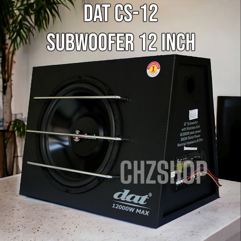Jual DAT CS 12 Subwoofer Mobil 12 inch Subwoofer Aktif 12inch DAT CS12 ...