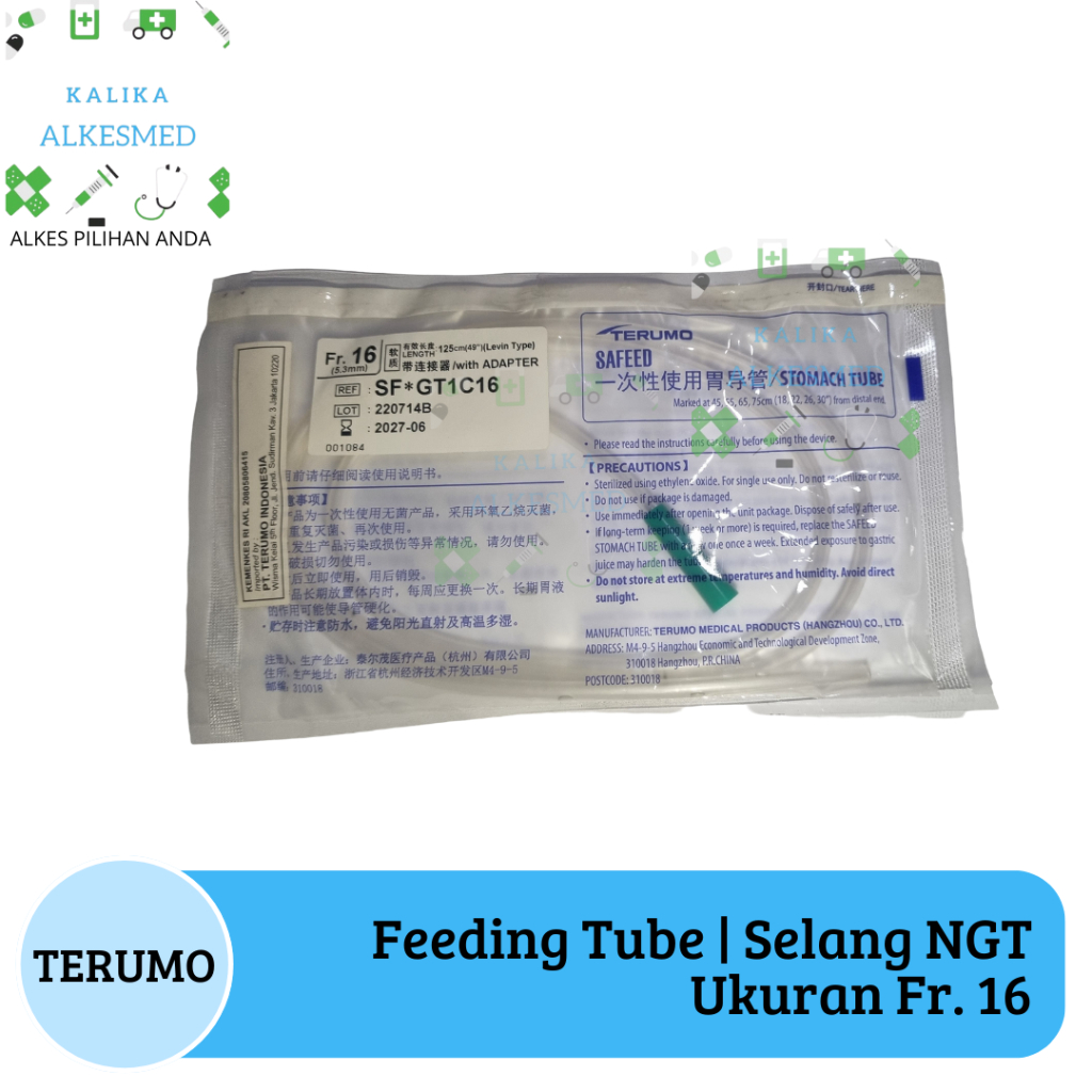 Jual Feeding Tube | Selang NGT | Selang Sonde | Selang Makan Size FR ...