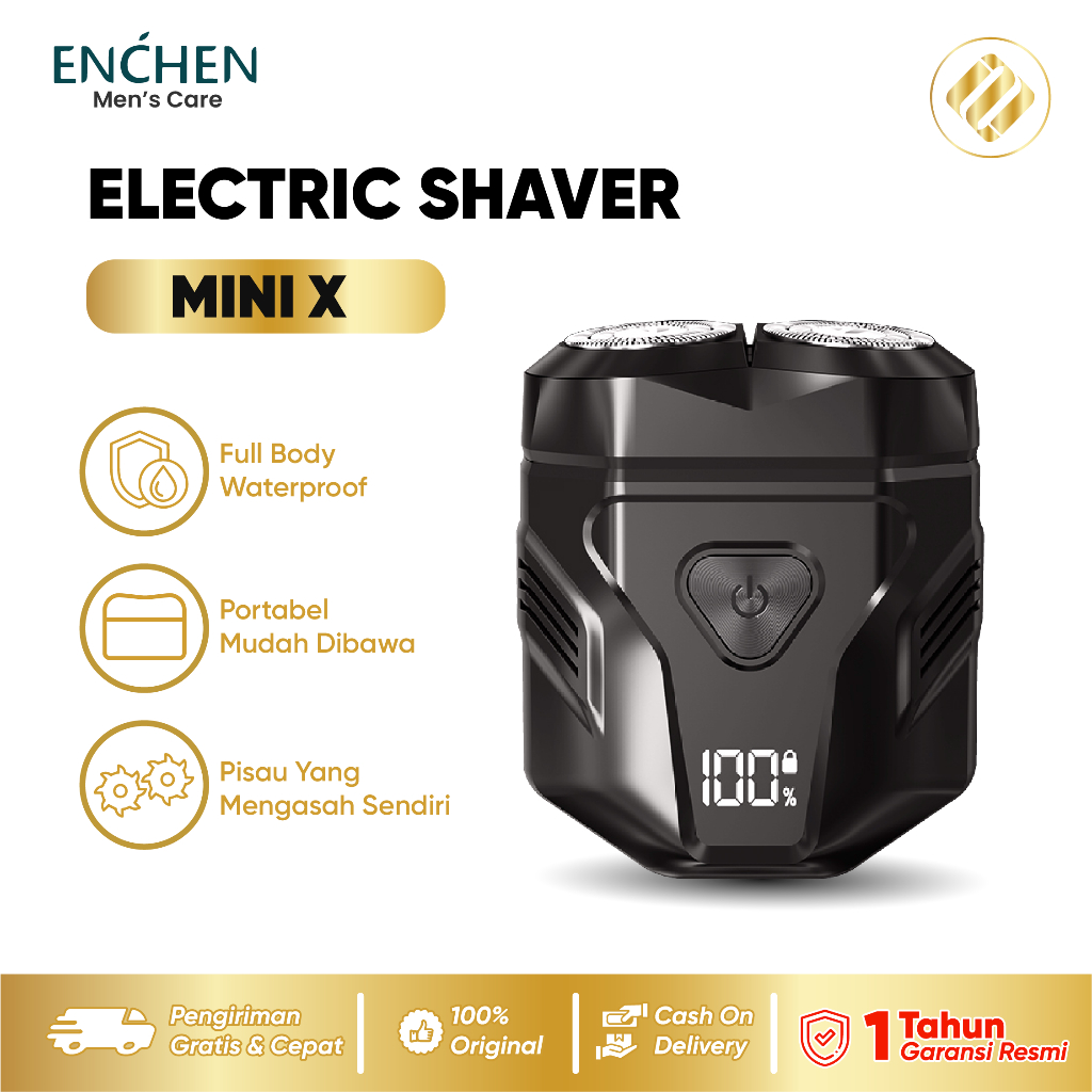 Jual ENCHEN Mini X Shaver Alat Cukur Jenggot Elektrik Waterproof Alat ...