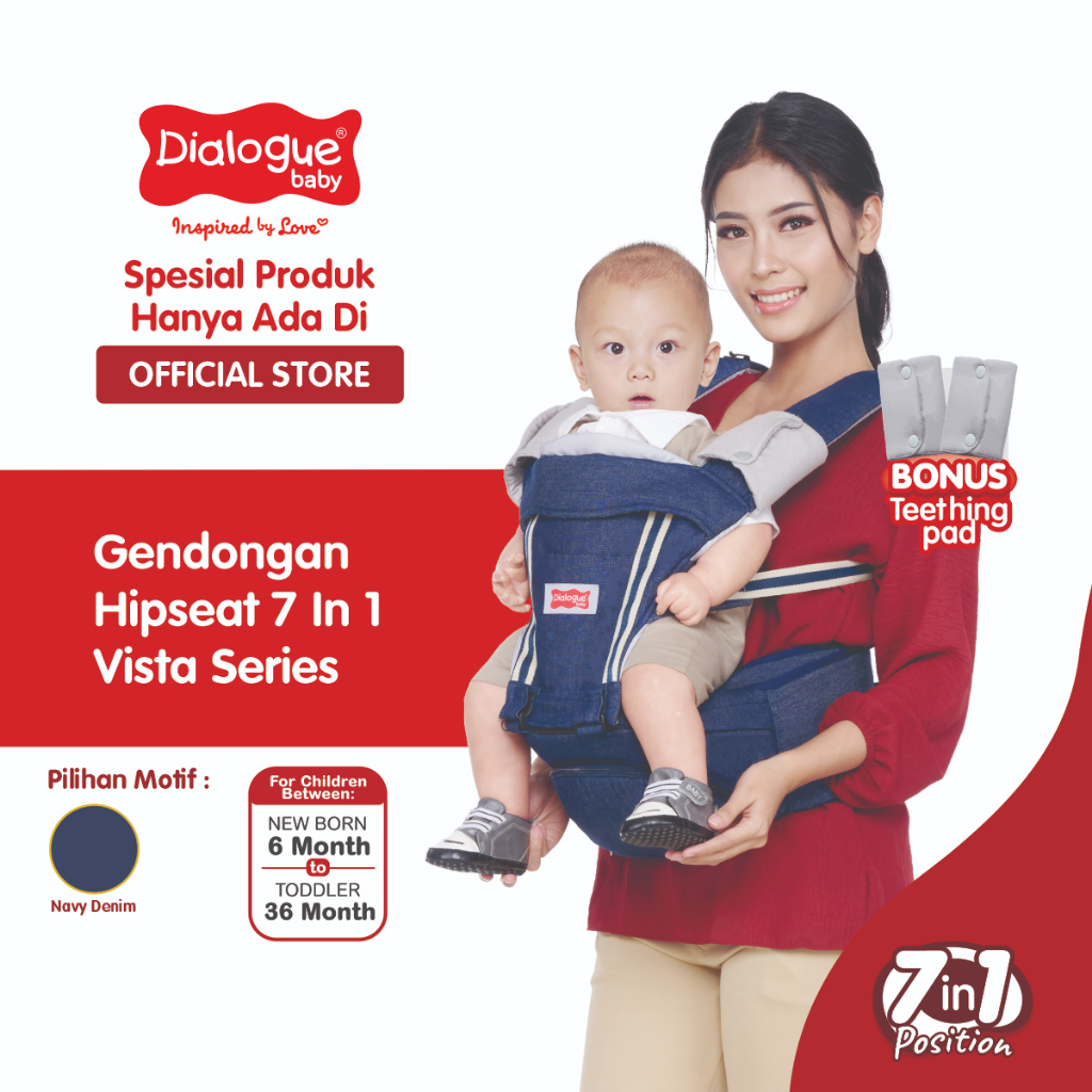 Jual DIALOGUE BABY GENDONGAN HIPSEAT 7IN1 VISTA SERIES | Shopee Indonesia