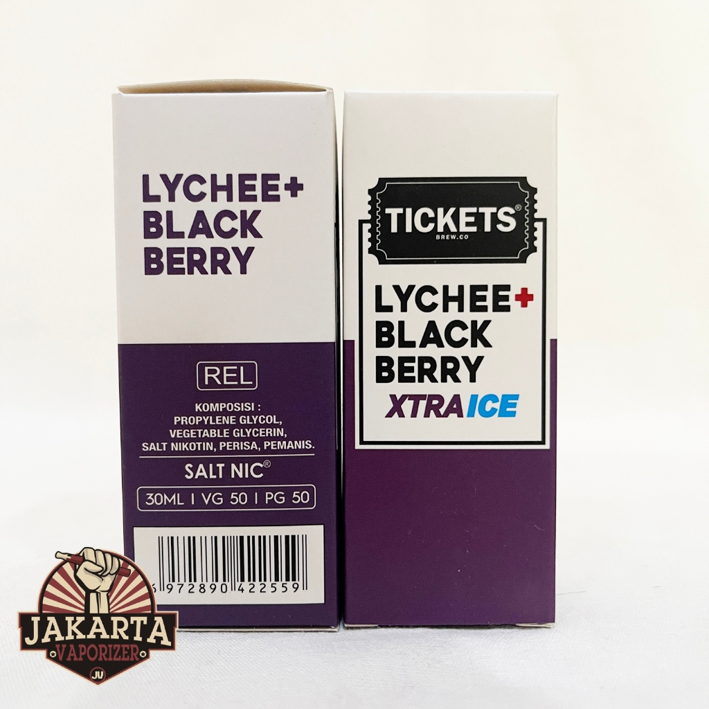 Jual [SALT] EJM TICKETS LYCHEE BLACKBERRY XTRA ICE SALTNIC 30ML 25MG BY ...