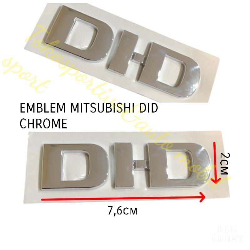 Jual EMBLEM LOGO LAMBANG TULISAN MITSUBISHI DI-D PAJERO TRITON DID ...