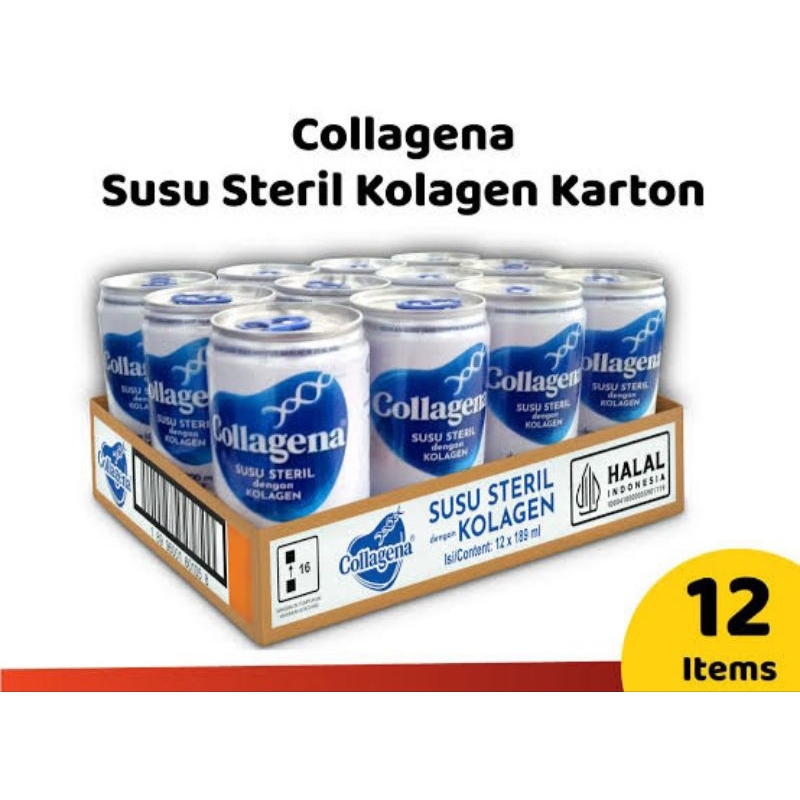 Jual Susu Steril Collagena 189ml × 12 Pcs Per Dus | Shopee Indonesia