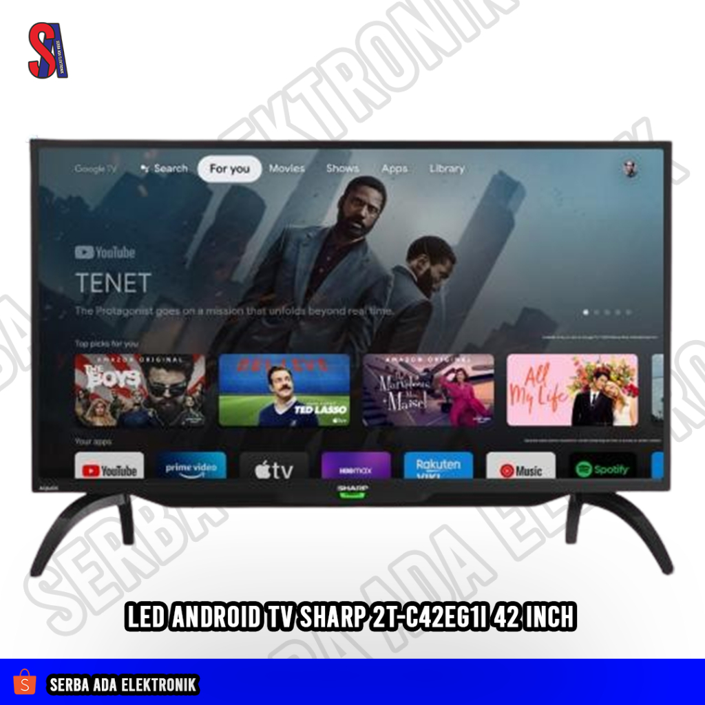 Jual LED Android TV Sharp 2T-C42EG1I 42 Inch | Shopee Indonesia