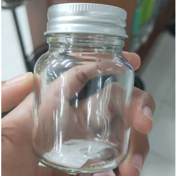 Jual JAR/BOTOL KACA ROUND CS NO SABLON 90ML | Shopee Indonesia