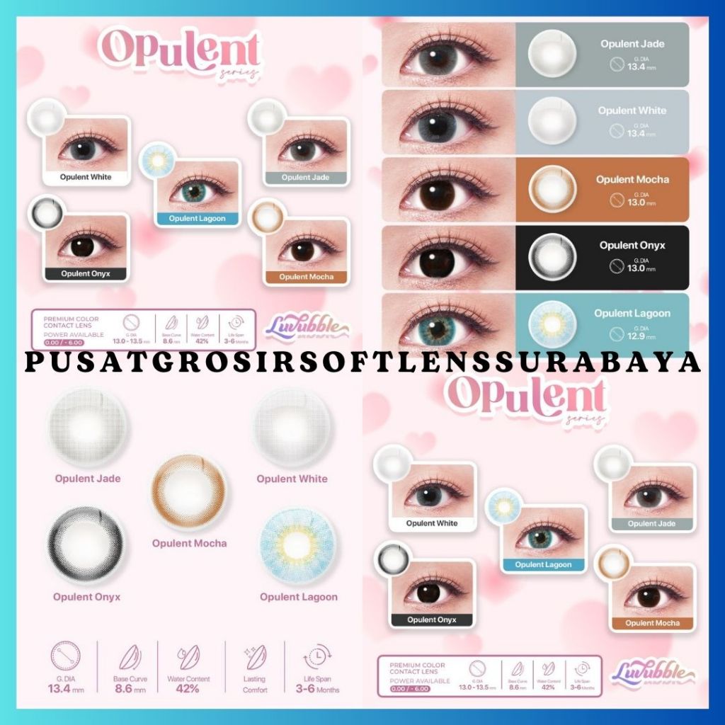 Jual SOFTLENS LUVUBBLE OPULENT 12,9 - 13,4 MM NORMAL & MINUS ...