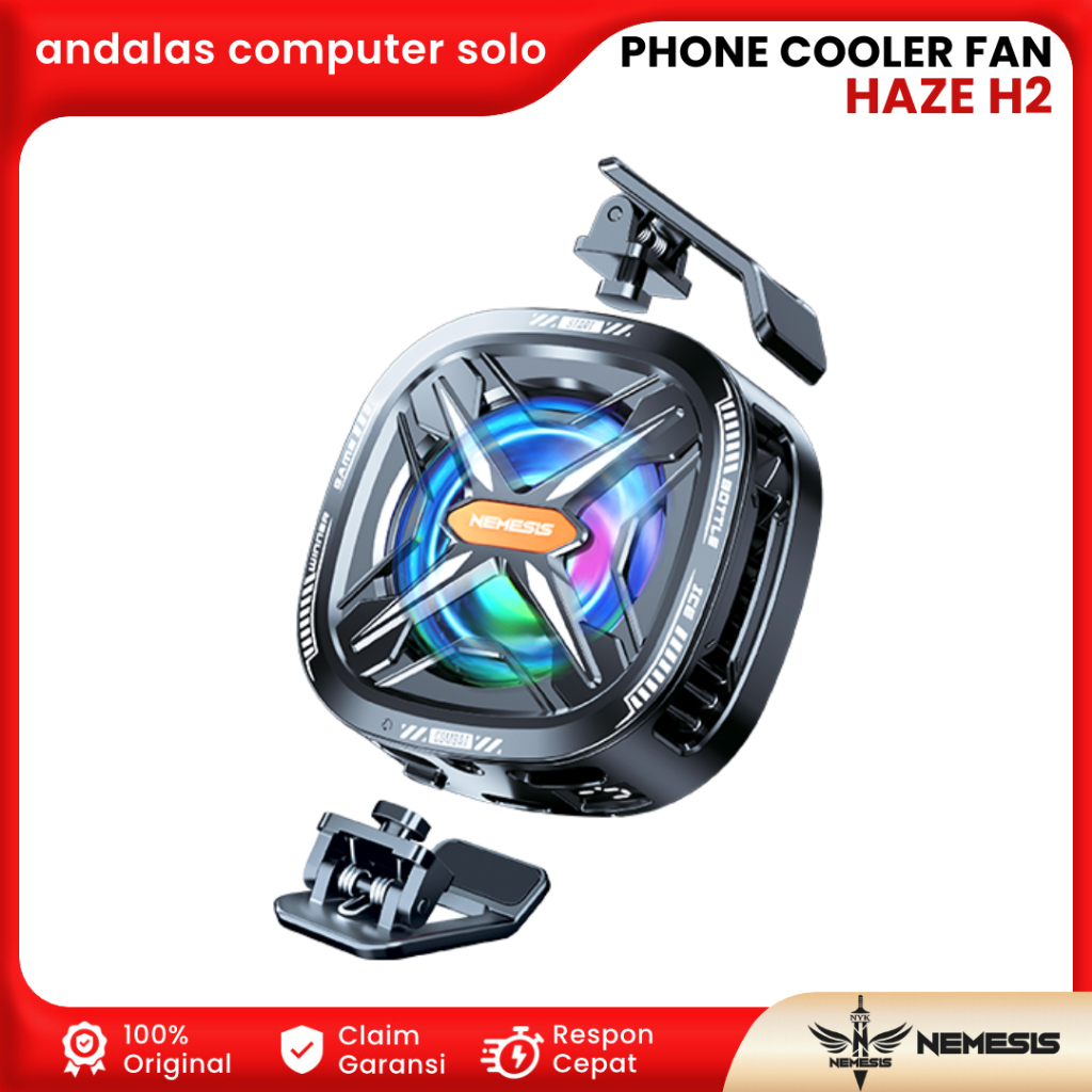 Jual PHONE FAN COOLER MAGNETIC RGB COOLER HP NYK NEMESIS HAZE H2 FAN ...