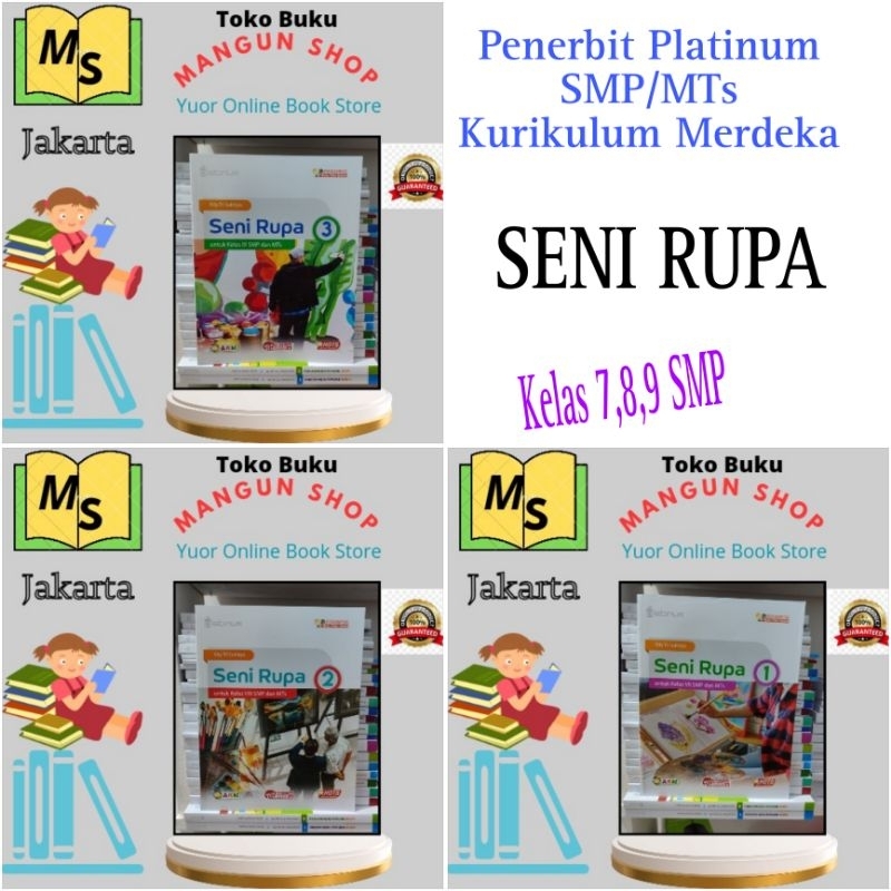 Jual Buku Seni Rupa Kelas 7,8,9 SMP AKM Kurikulum Merdeka Platinum | Shopee Indonesia