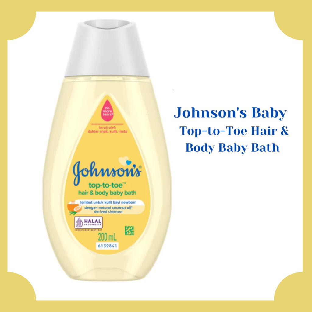 Jual Johnson Top-To-Toe Hair & Body Baby Bath 200ml/Sabun Mandi Bayi ...