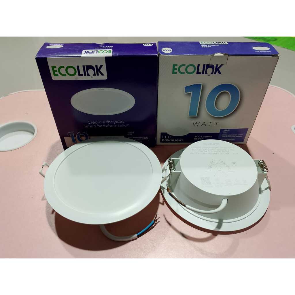 Jual Ecolink Lampu Plafon Bulat Downlight LED 10W Putih Cool Day Light ...