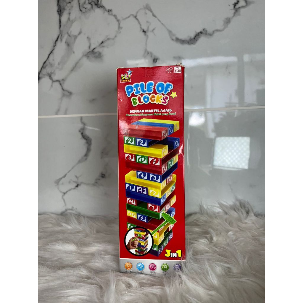 Jual MAINAN STACKO PILE OF BLOCKS 3IN1 SUSUN TOWER BALOK PERMAINAN ANAK ...