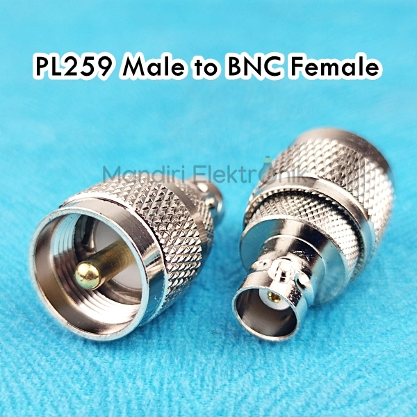 Jual Konektor Adapter PL259 Male ke BNC Female Sambungan PL Male to BNC ...