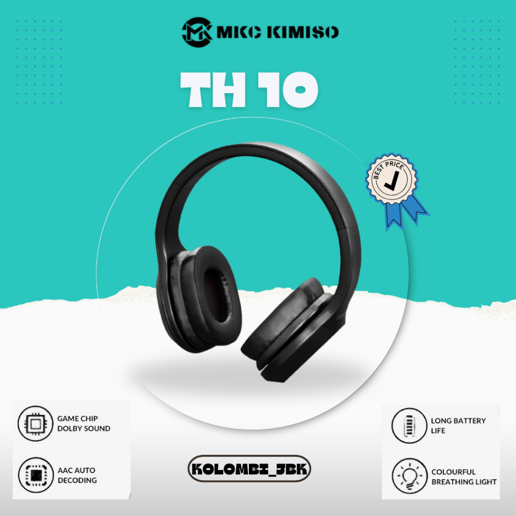 Jual TH10 Headphone Bluetooth Lenovo Thinkplus 5.0 Wireless Wired Bass ...