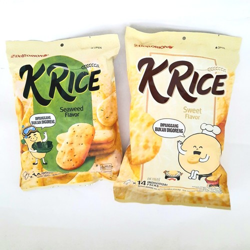 Jual Krice Delfi Orion Krekers Beras Sweet / Seaweed / Cheese PACK (isi ...