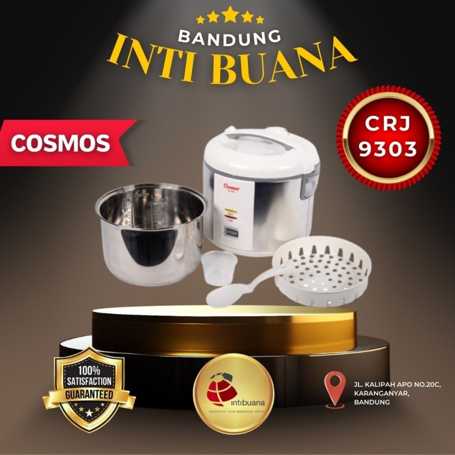 Jual Cosmos CRJ9303 Magic Com 2 Liter Stainless steel Rice Cooker CRJ ...