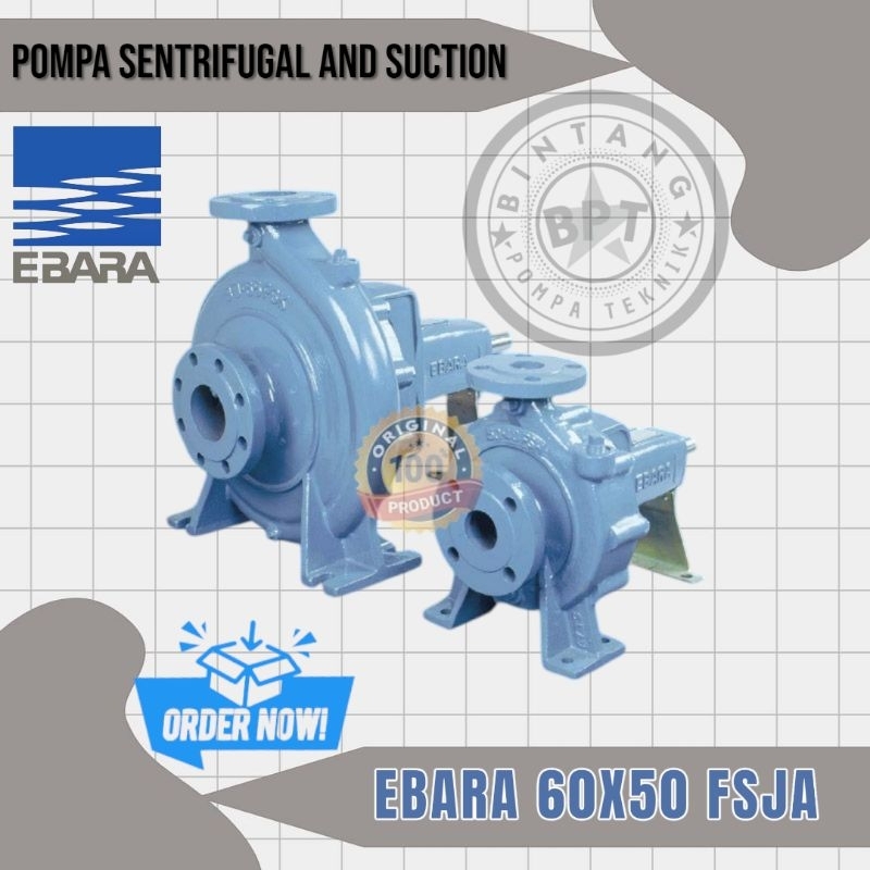 Jual Pompa Ebara 65x50 FSJA Pipa : 2,5" x 2" Pompa Centrifugal FSJA GP | Shopee Indonesia