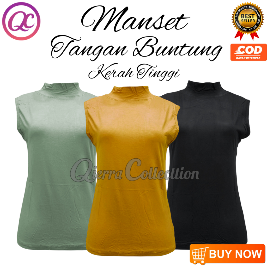 Jual Manset Yukensi Spandek Rayon Premium Adem Mangset Tanpa Lengan ...