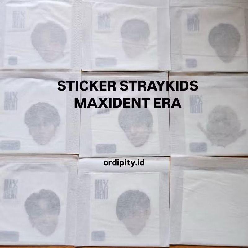 Jual [MINIMAL BELI 2 PCS] STICKER FACE MAXIDENT STRAY KIDS ALBUM ...