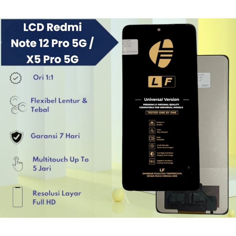 Jual LCD Redmi Note 12 Pro 5G / X5 Pro 5G / Lcd LF Fullset Touchscreen ...