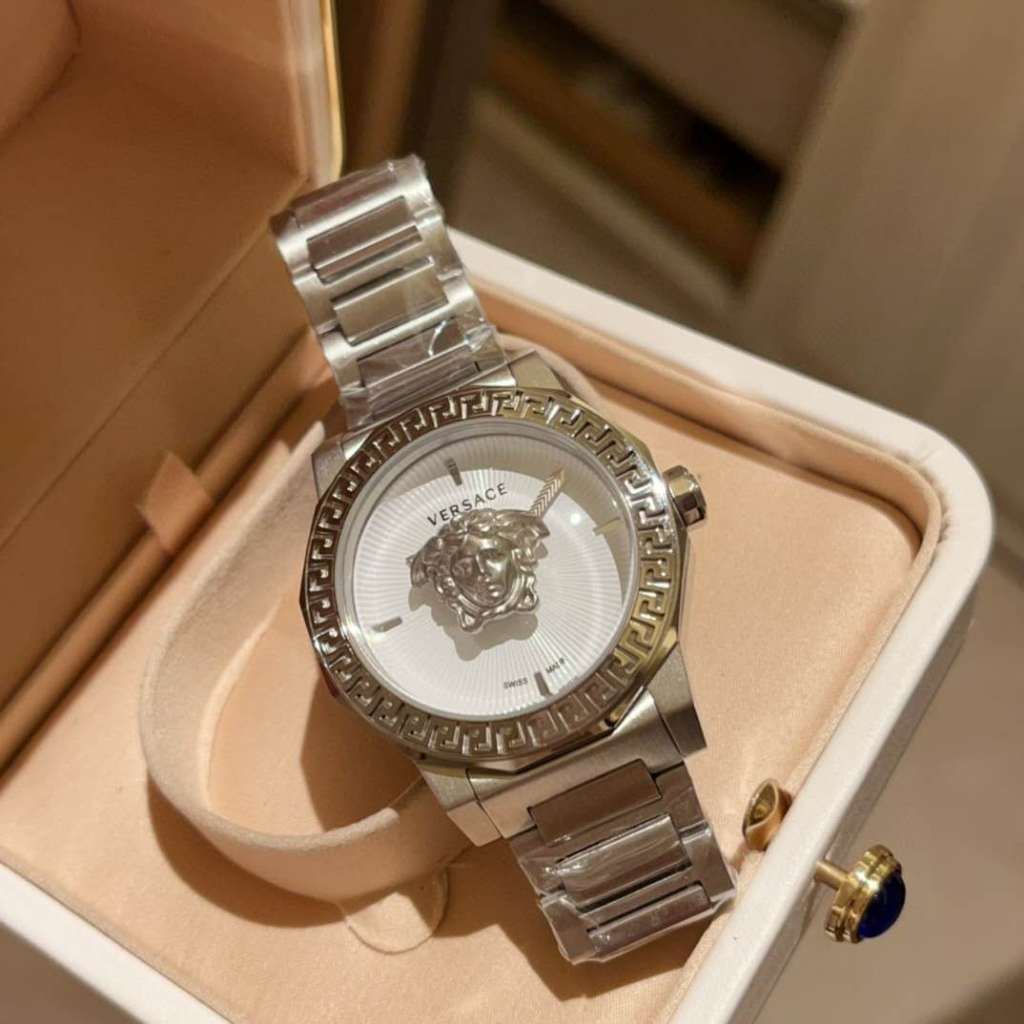 Jual Pre Order VERSACE Jam Tangan Wanita Cincin Bagian Atas Bezel ...