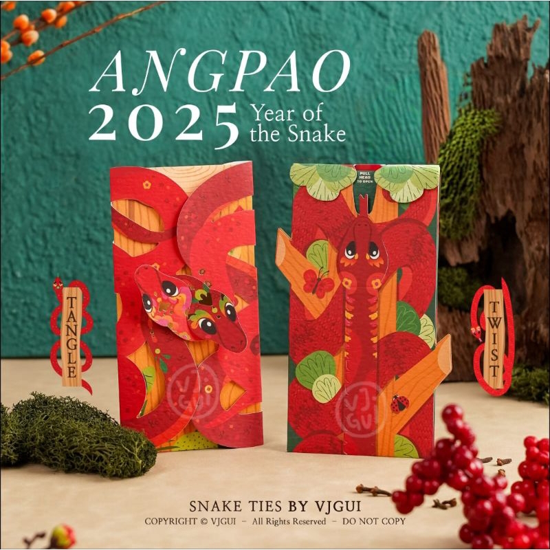 Jual Amplop angpao Imlek 2025 angpao unik lucu 2025 angpao ular snake ...