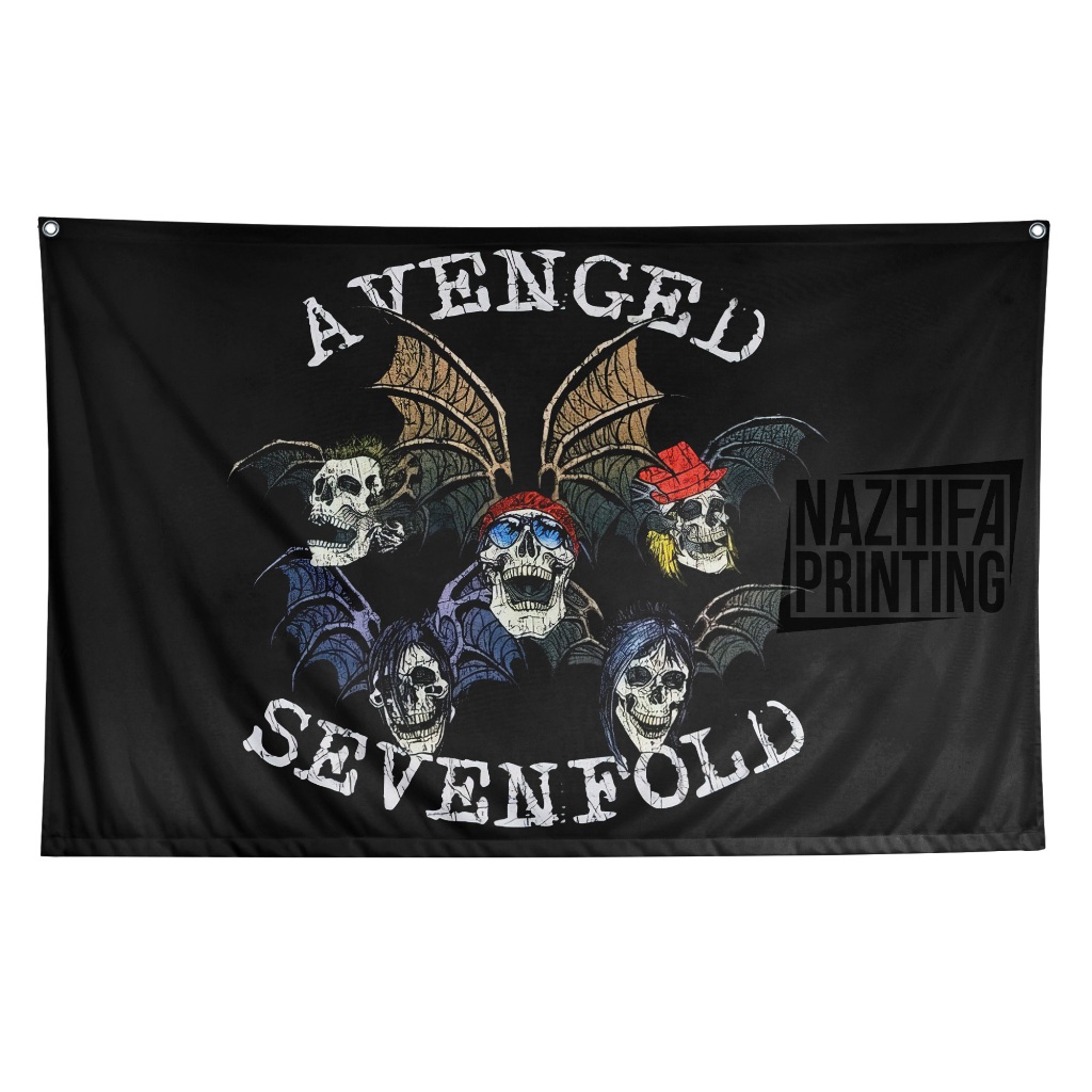 Jual Nazhifa Printing - Poster Bendera Avenged Sevenfold, Tapestry Band ...