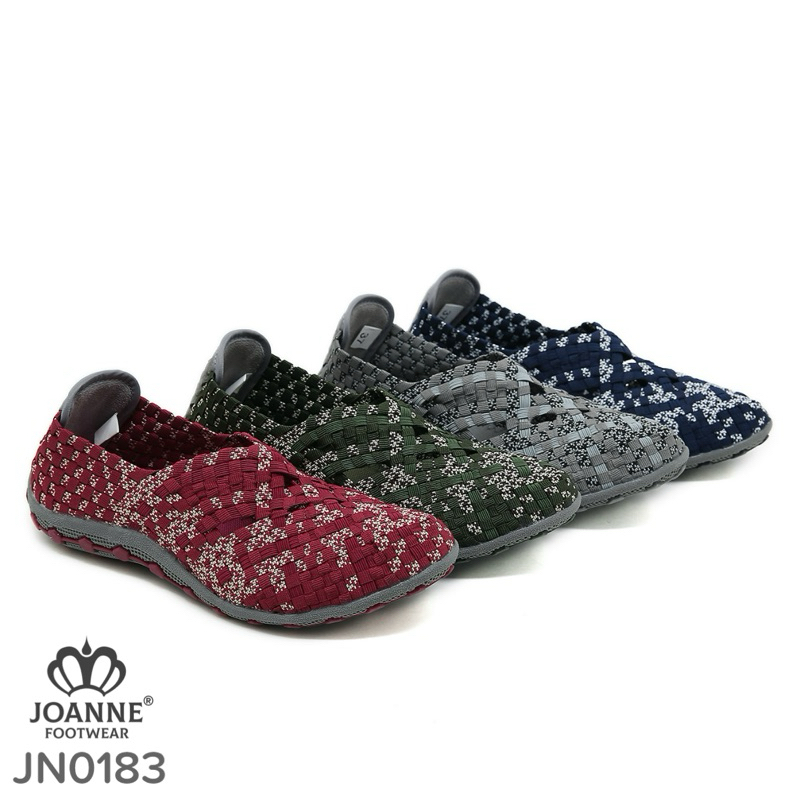 Jual JOANNE FOOTWEAR Rajut Knit Flats Shoes Sepatu Wanita #JN0183 ...