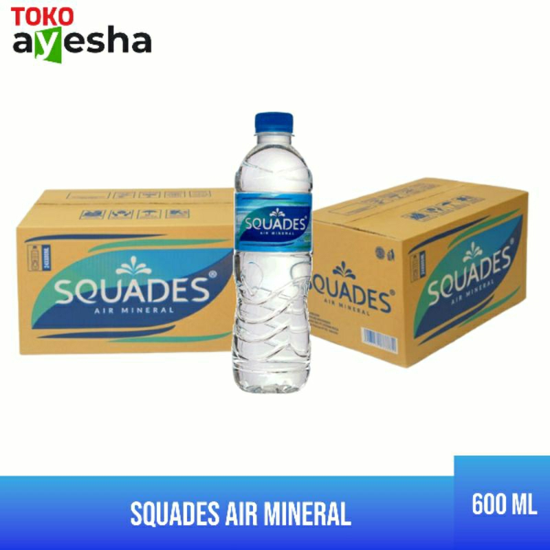 Jual Squades Air Mineral 600 ML - 1 Dos isi 24 Botol | Shopee Indonesia