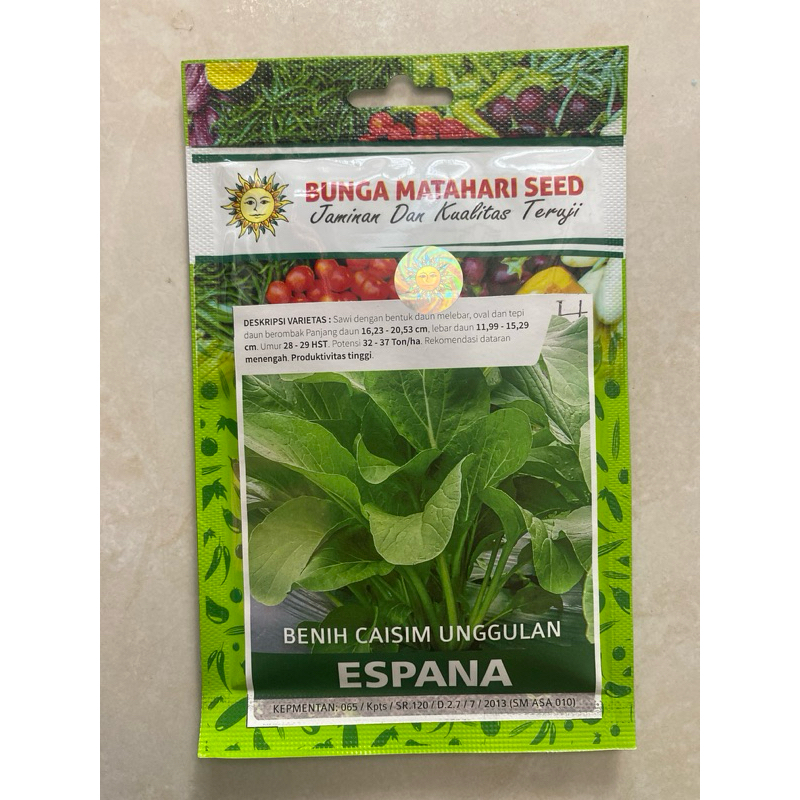 Jual BIBIT BENIH CAISIM UNGGULAN ESPANA ISI 20 GRAM MERK BUNGA MATAHARI ...