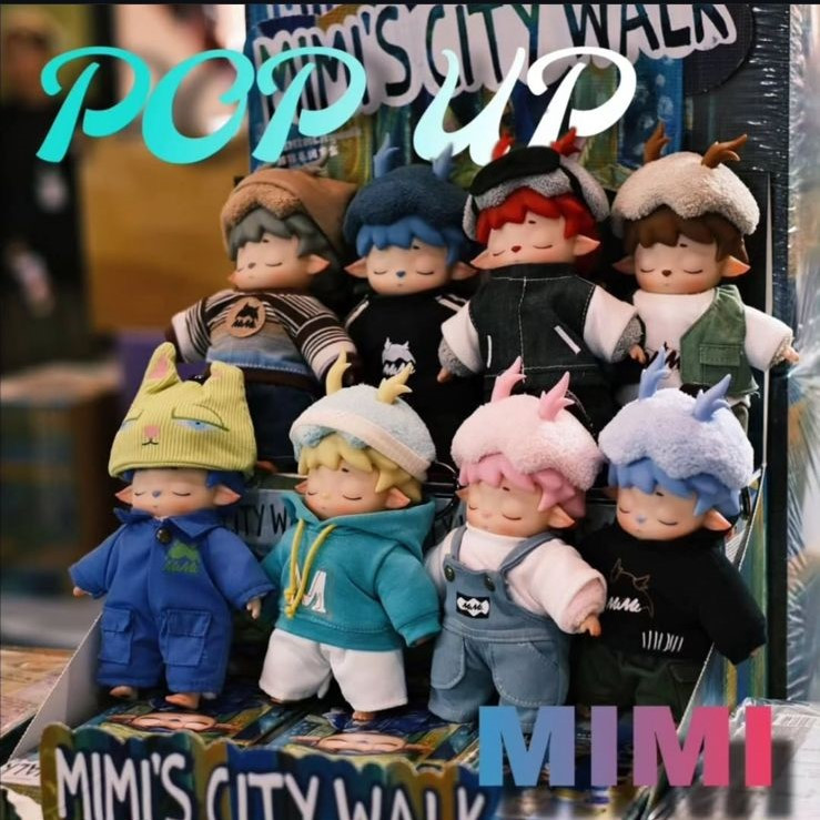 Jual READY 1000% ORI HEYONE x MIMI - MIMI'S CITY WALK Plush Keychain ...