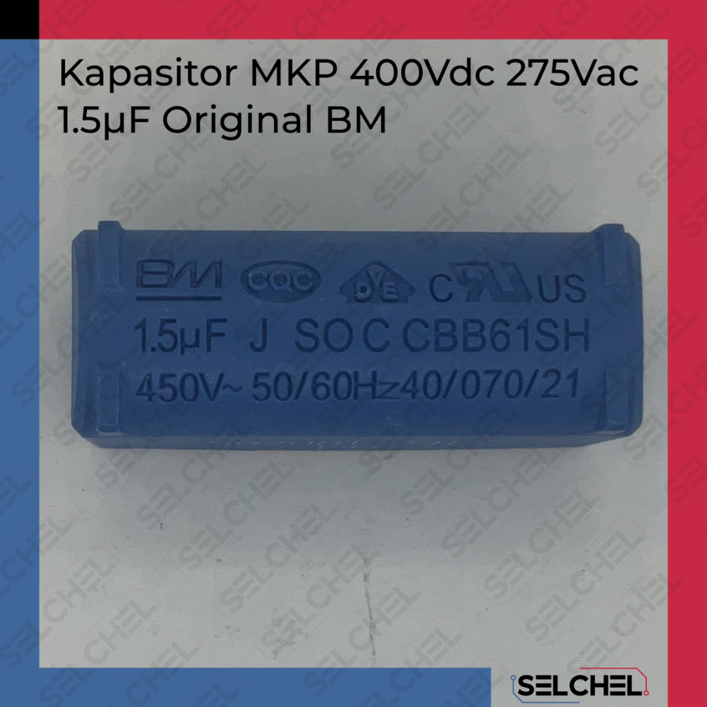 Jual Kapasitor MKP 650Vdc 450Vac 1.5uF Original BM | Shopee Indonesia