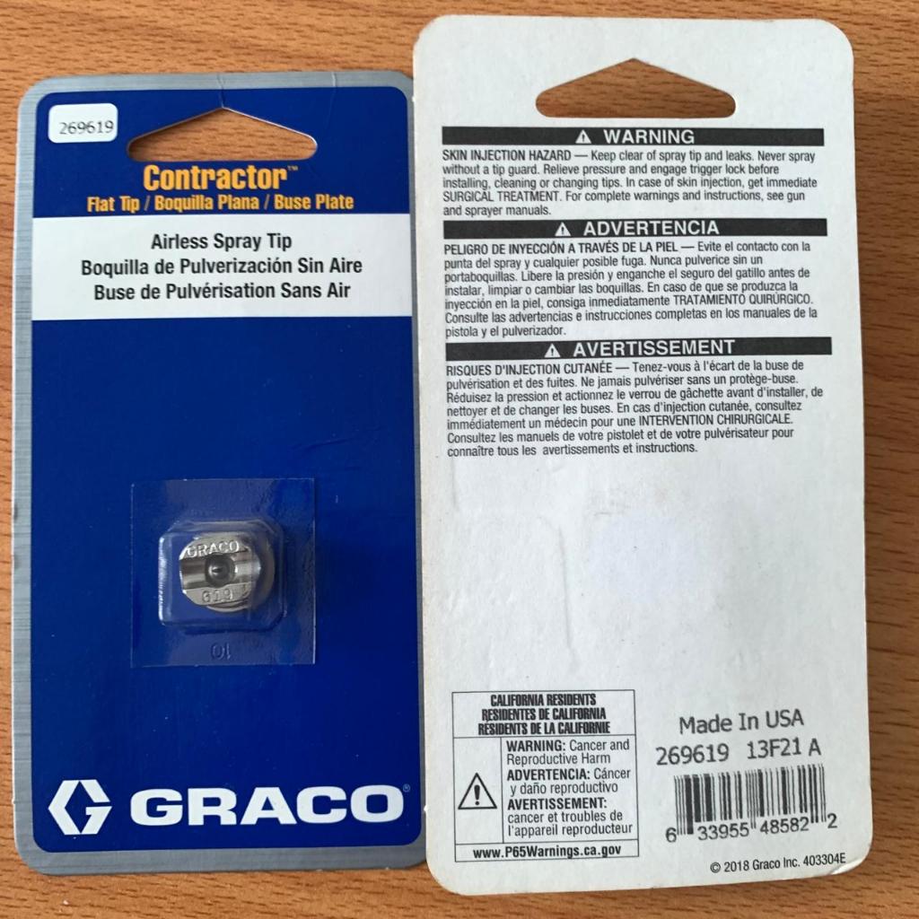 Jual Graco contractor flat tip semua nomor | Shopee Indonesia