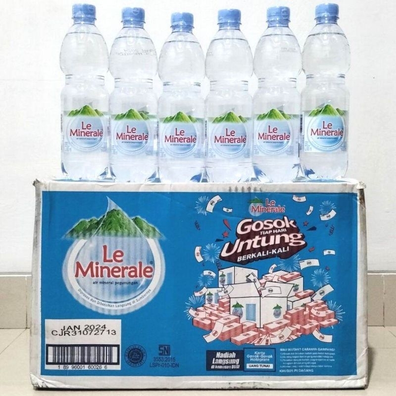 Jual LE MINERALE 600ml (1 dus isi 24 botol) | Shopee Indonesia