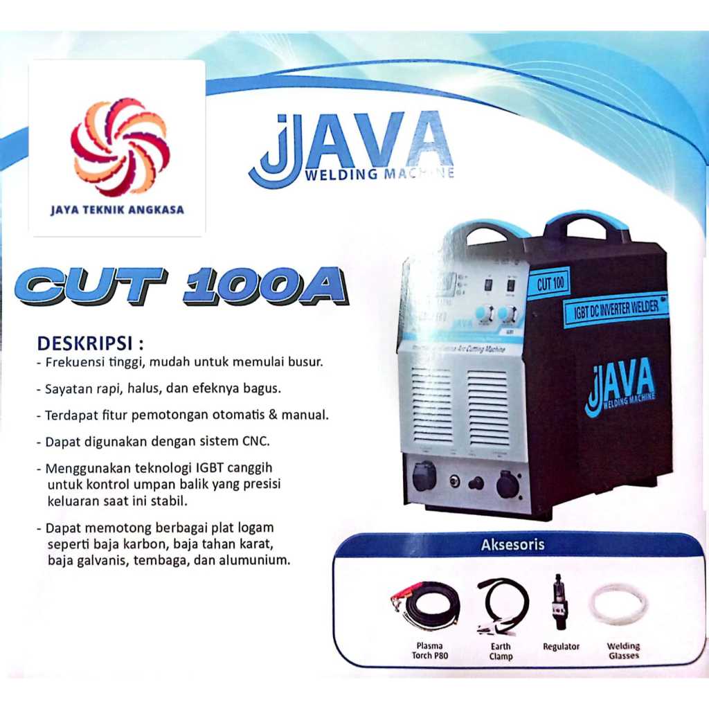 Jual MESIN LAS CUT 100A JAVA WELDING PERLENGKAPAN LAS | Shopee Indonesia