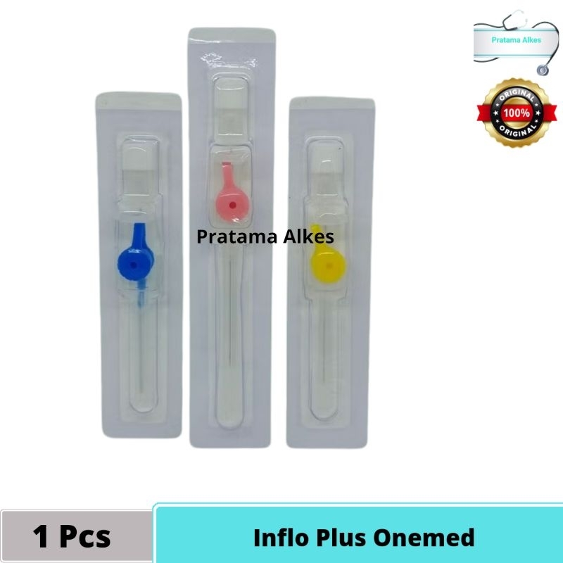 Jual Per Pcs Inflo Plus Onemed 18 / 20 /22 / 24 / I.V Catheter Inflo ...