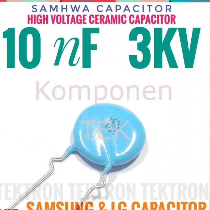 Jual Samhwa 10nF 3KV Ceramic Capacitor 103 3000V Keramik High Voltage ...