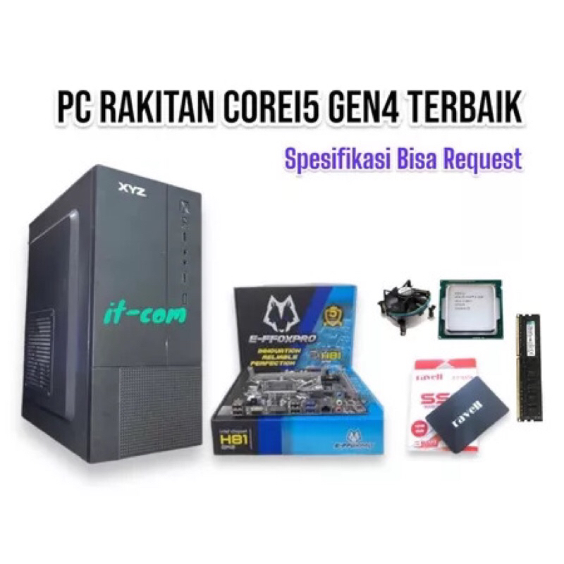 Jual CPU Rakitan intel Core i5-4590|8Gb ram| 128gb ssd|W10 | Shopee ...