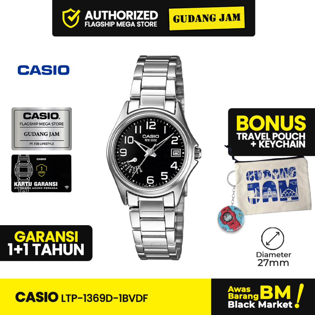 Jual Jam Tangan Casio LTP-1369D-1BVDF LTP-1369D LTP-1369 LTP1369D LTP ...