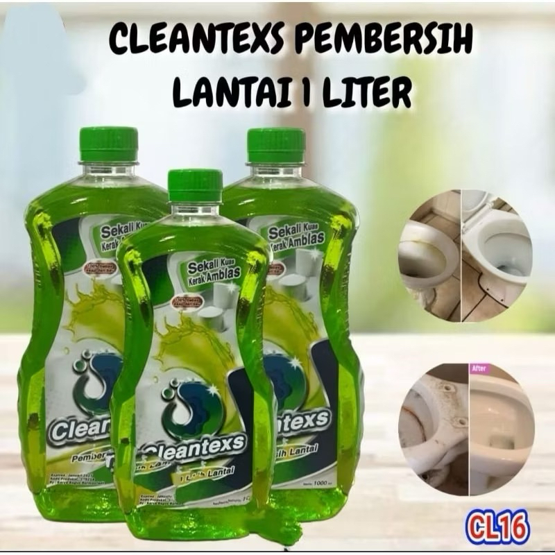 Jual Cleantex Cairan Pembersih Kerak Lantai Kamar Mandi Cleantex ...